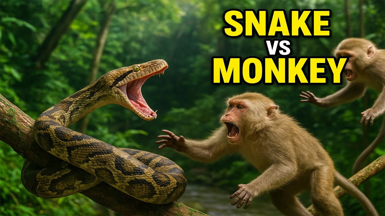 Snake vs Monkey / The Animalverse - YouTube