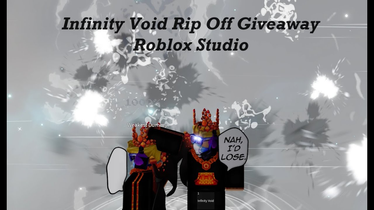 Infinity Void Rip Off Giveaway | Roblox Studio - YouTube