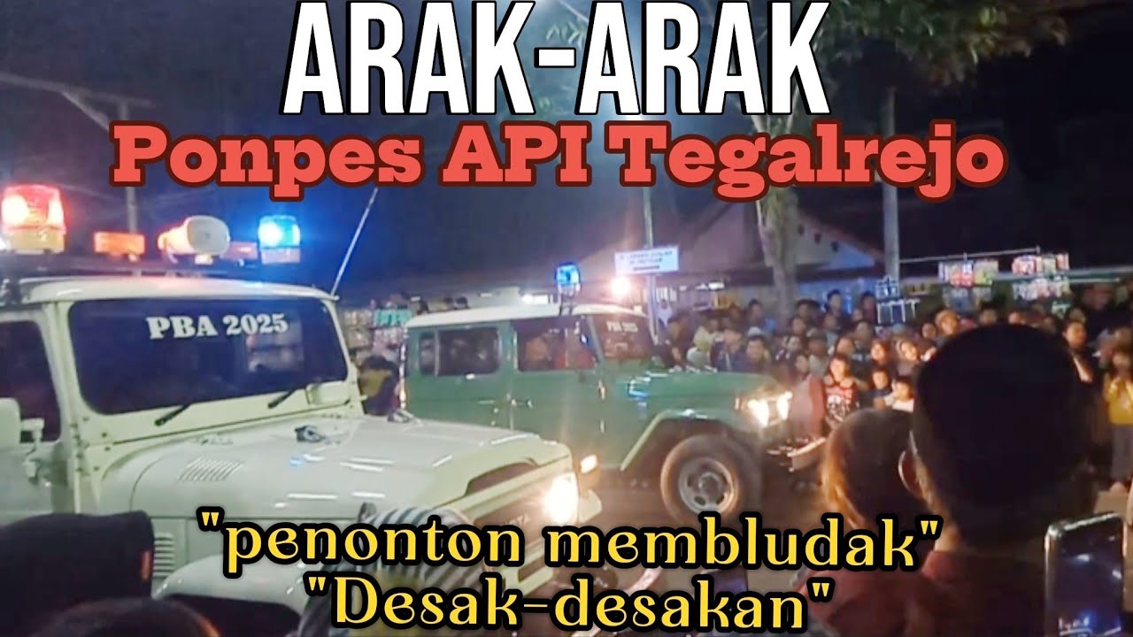 ARAK-ARAK KHATAMAN TEGALREJO MAGELANG 2025 PONPES API TEGALREJO - YouTube