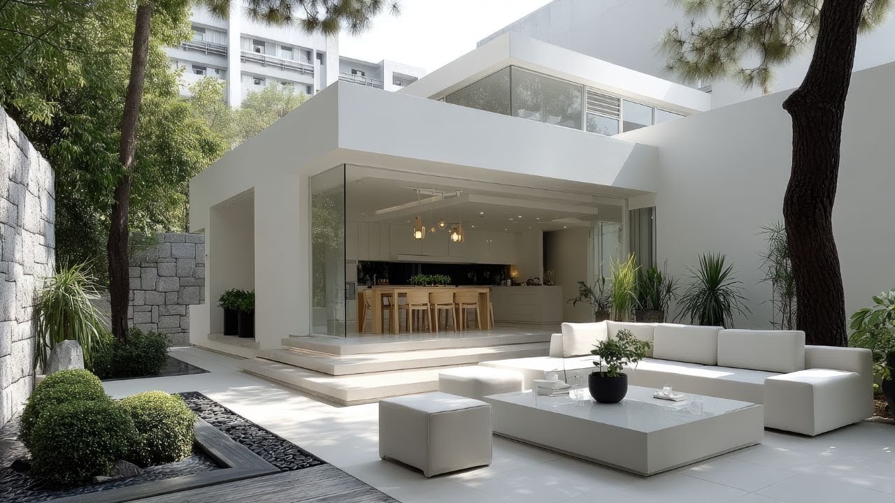 Inside a Stunning Modern Minimalist House | Natural Light & Open Spaces ...