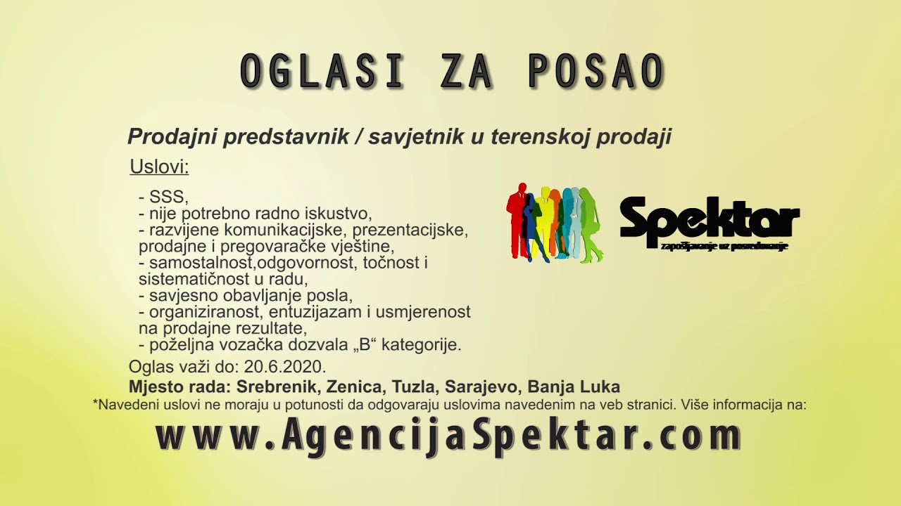 Pregled oglasa za posao 29.05.2020. - YouTube