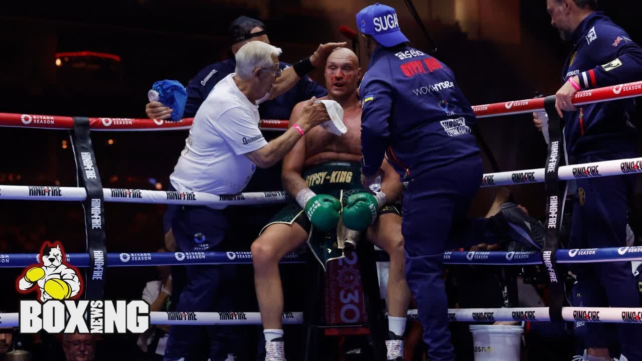 Tyson Fury's Corner Cam During Oleksandr Usyk Fight - Boxing News - YouTube