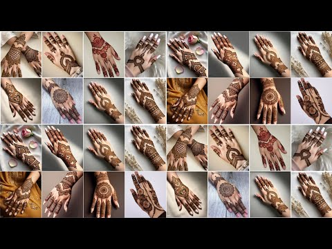 Back hand mehndi design simple easy and beautiful