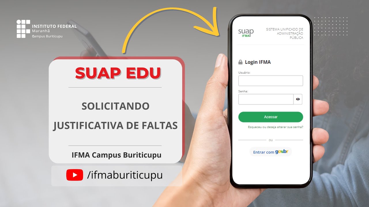 Solicitando Justificativa de Faltas no SUAP IFMA - YouTube