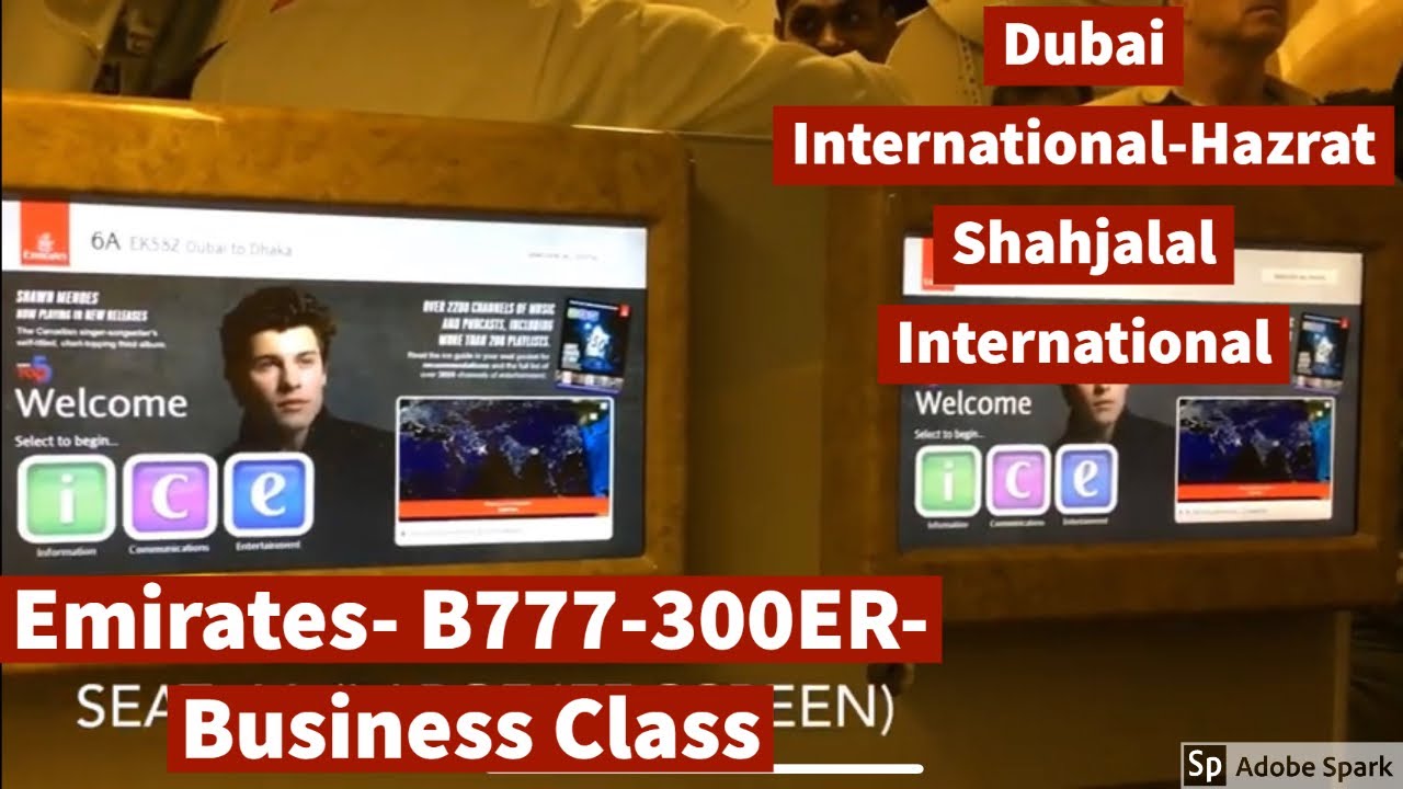 | Emirates | Business | DXB-DAC | EK 582 | - YouTube