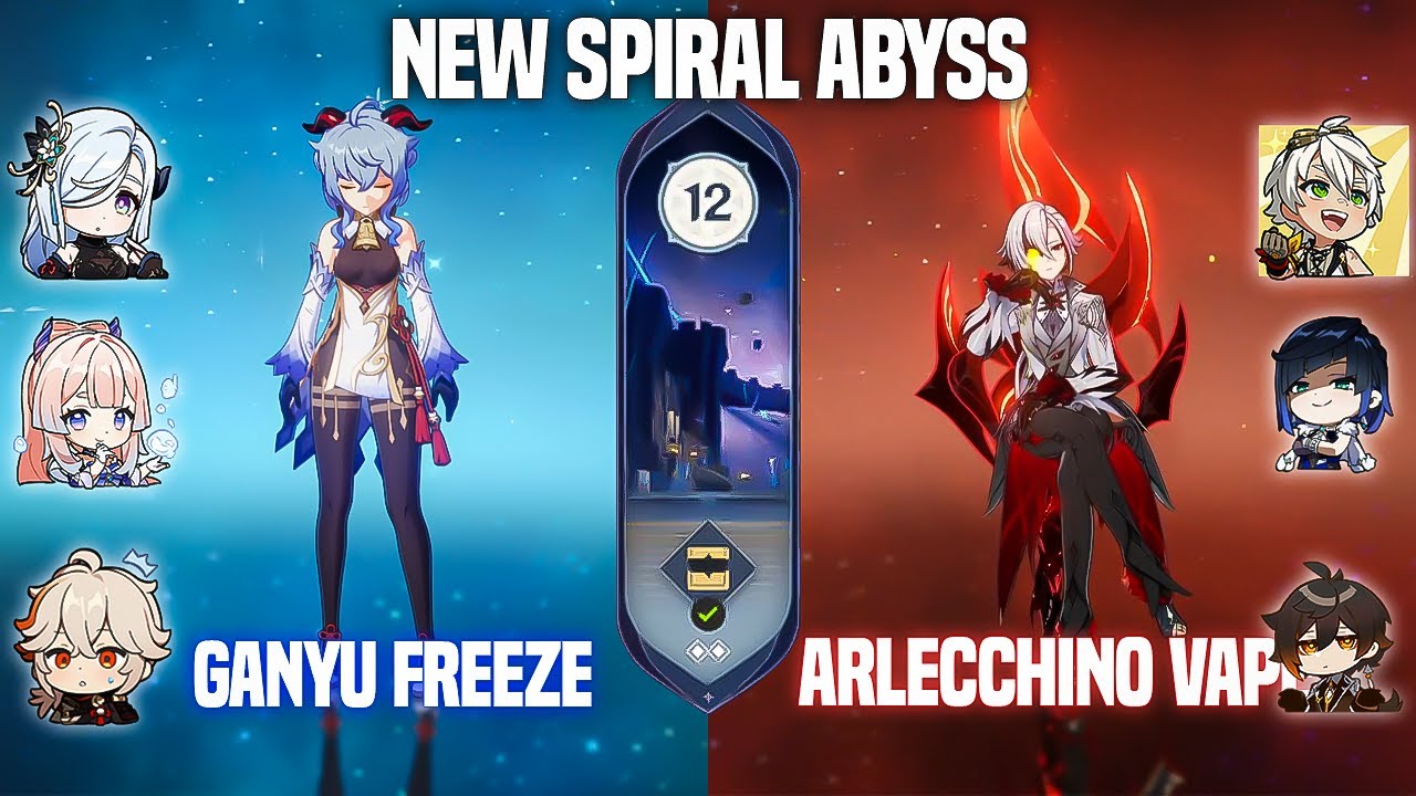 GANYU FREEZE TEAM & ARLECCHINO VAPE TEAM IN NEW SPIRAL ABYSS | Genshin ...