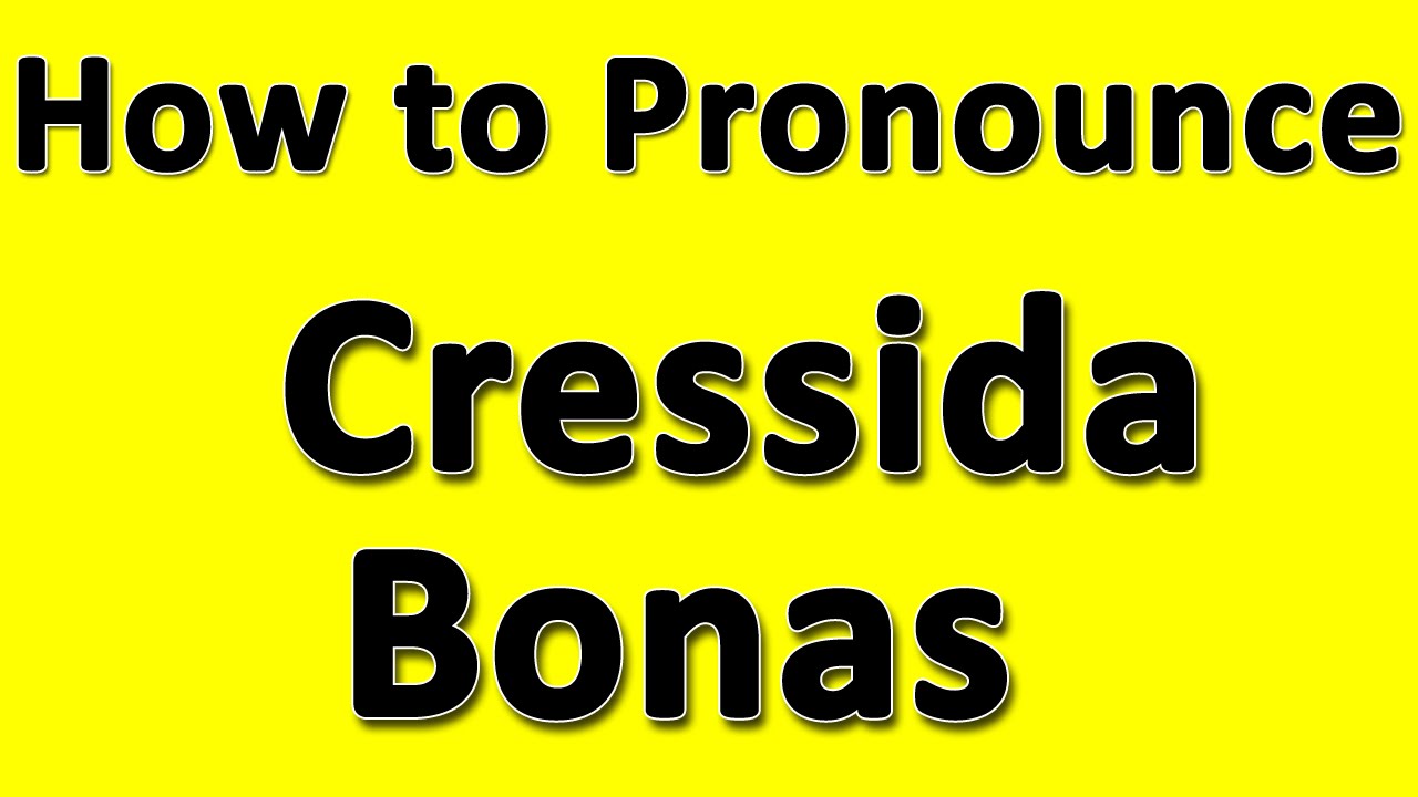 How to Pronounce Cressida Bonas - YouTube
