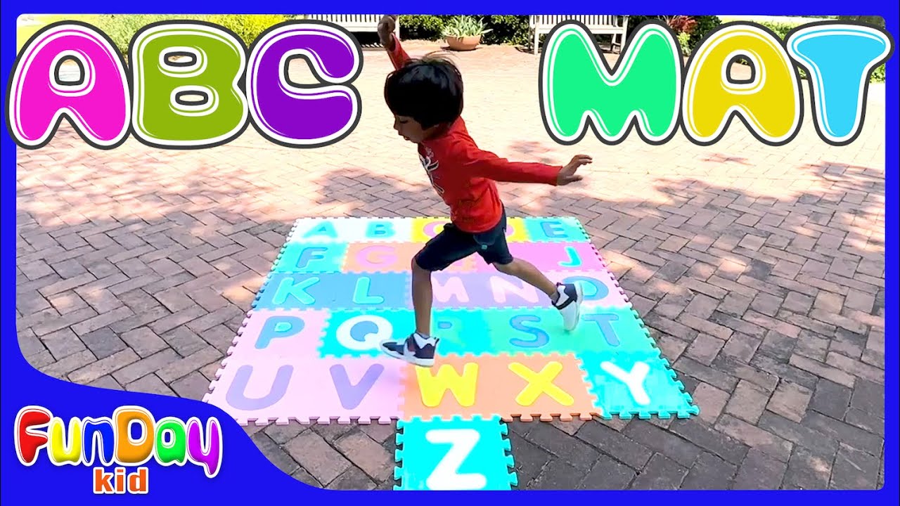 ABC MAT | ABC Song | ABC Alphabet Hunt | Pretend Play finding Letters ...