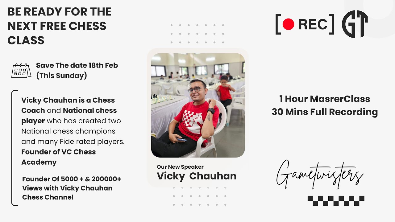 Vicky Sir Chess Masterclass ( 30 Min Full Recording ) - YouTube