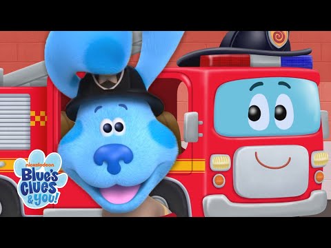 Blue Skidoos to Meet a Fire Truck! + Mail Time 🚒 | Blue's Clues & You!