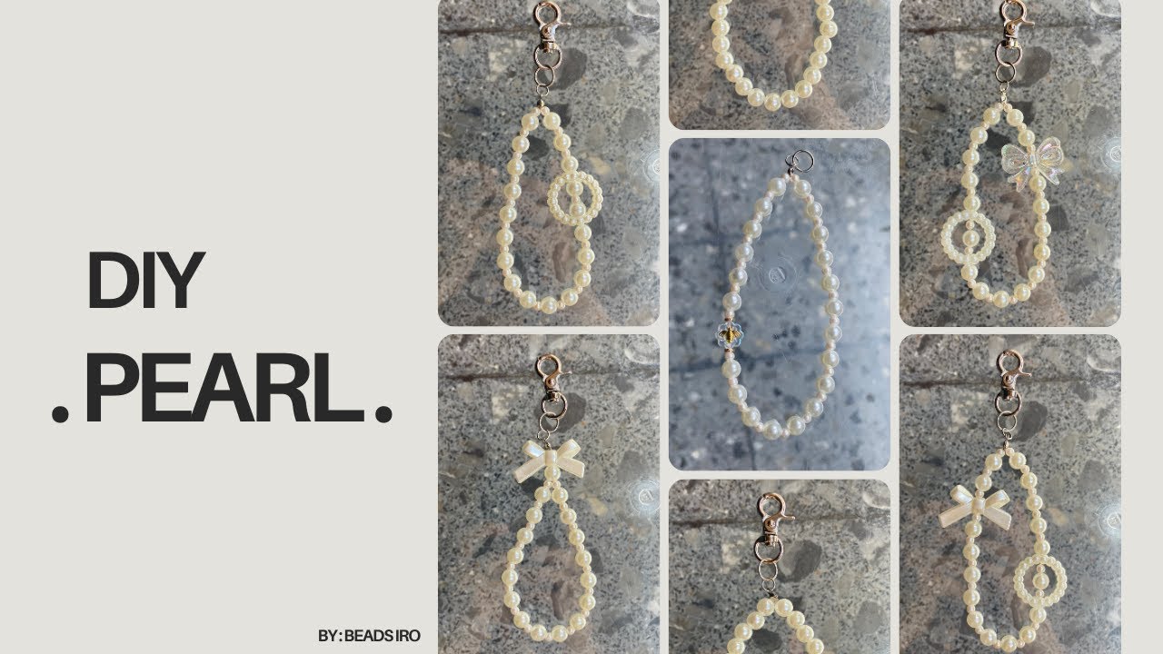 DIY - HOW TO MAKE PEARL KEYCHAIN - YouTube