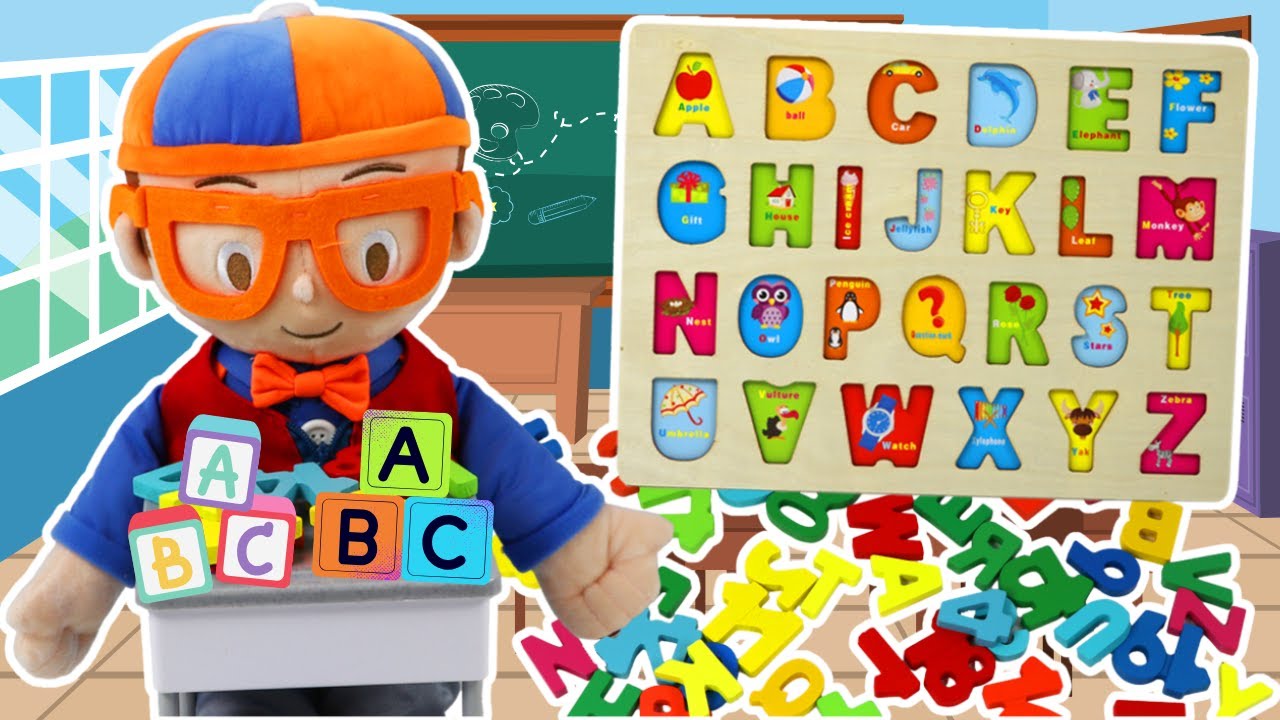 Blippi Learns The ABC's & Counting Numbers! - YouTube