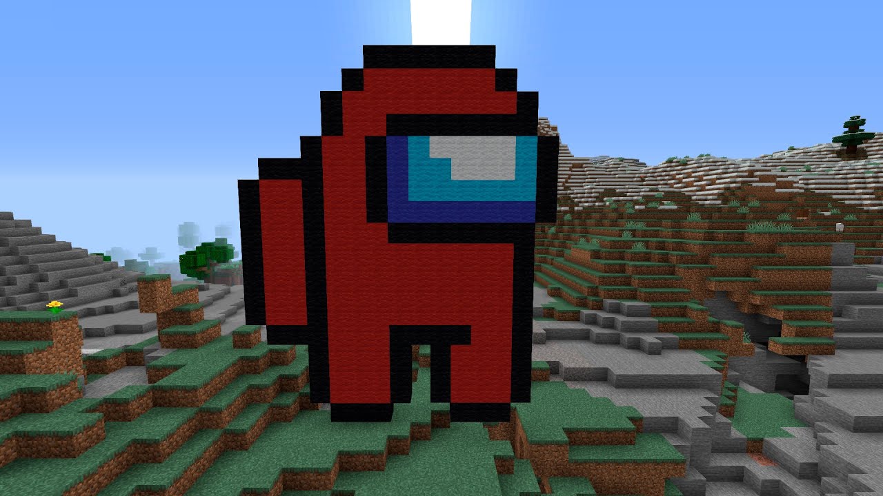 How to build amogus in minecraft. - YouTube