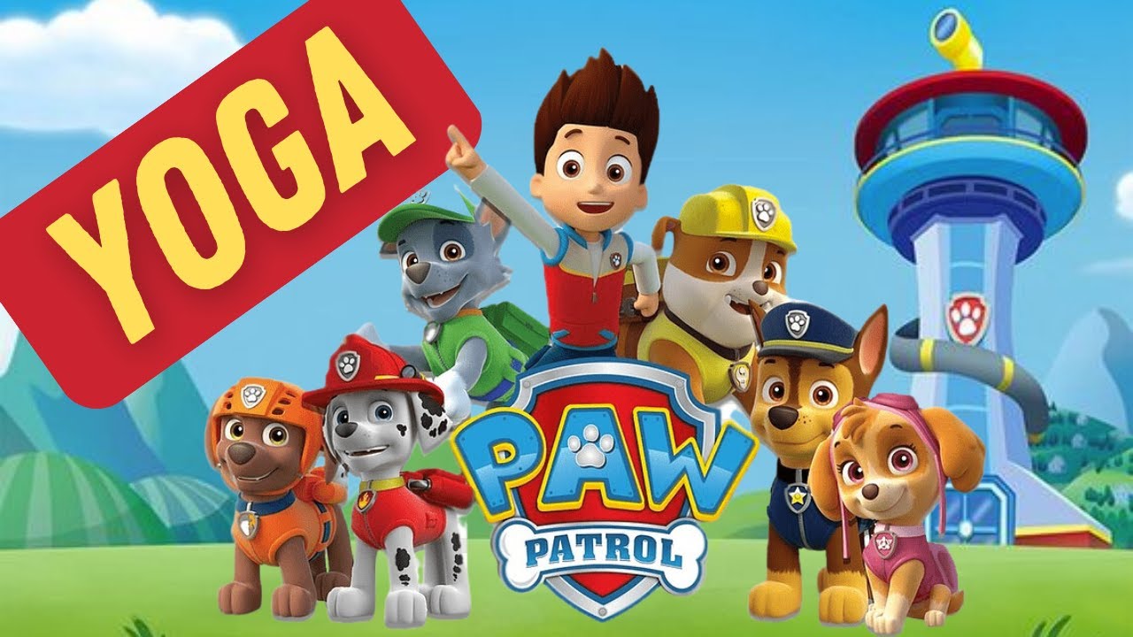 Paw Patrol Yoga | Calming yoga for Kids | PE Cool Down | Brain Break ...
