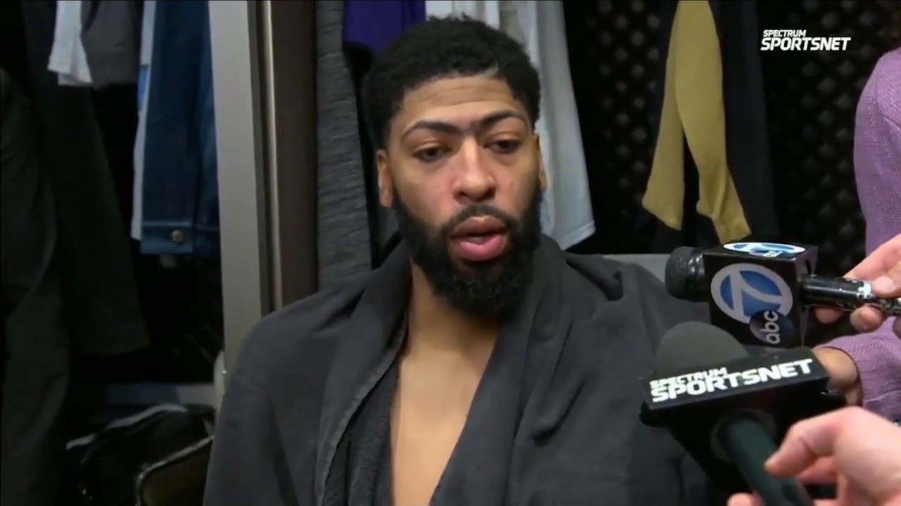 Anthony Davis postgame interview | 12/25/19 - YouTube