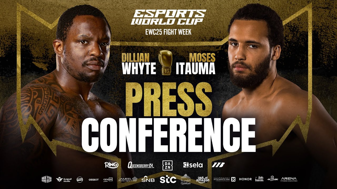 Dillian Whyte vs Moses Itauma Press Conference LIVE | Esports World Cup ...