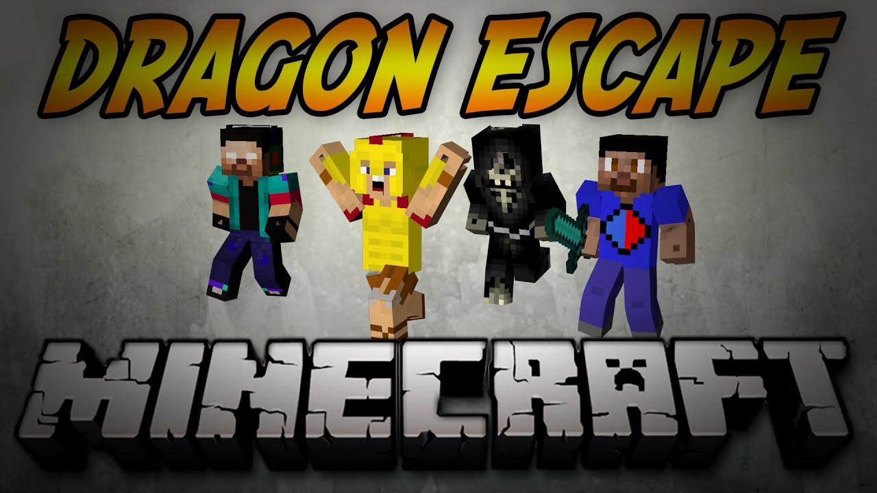 Minecraft Dragon Escape Minigame - "All made by CHIZZ"?! w/Noahcraft ...
