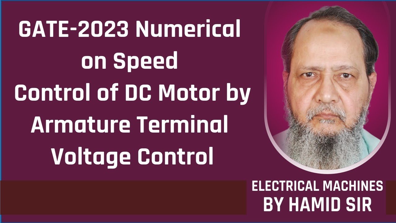 GATE-2023 Numerical on Speed Control of DC Motor by Armature Terminal ...