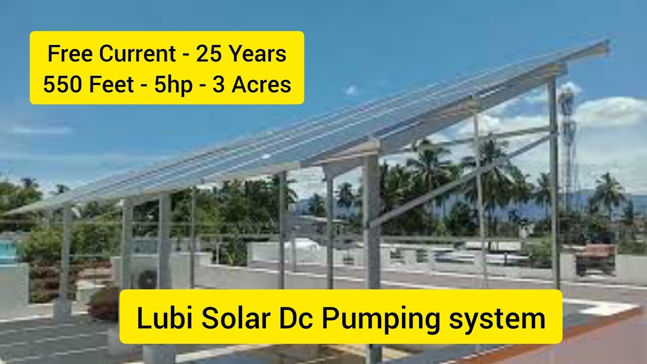 Lubi Dc Solar Pump 5 HP - High Roof Gi Stacher - Mobile On/off - 5 ...