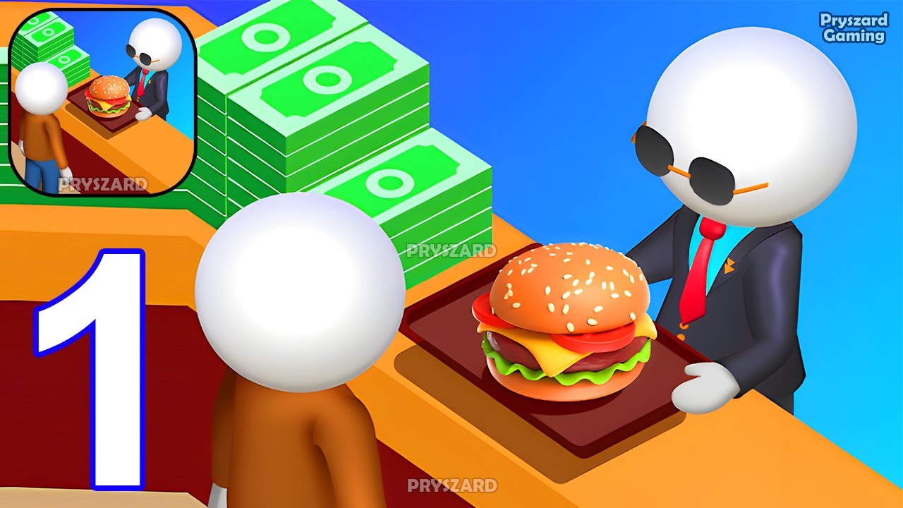 Stickman Super Waite Decor & Cook Game - Gameplay Walkthrough Part 1 ...