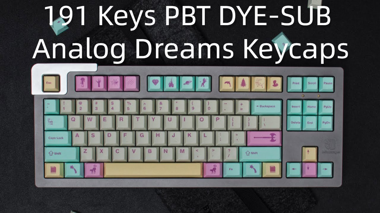 #shorts 191 Keys PBT DYE-SUB Analog Dreams Keycaps - YouTube
