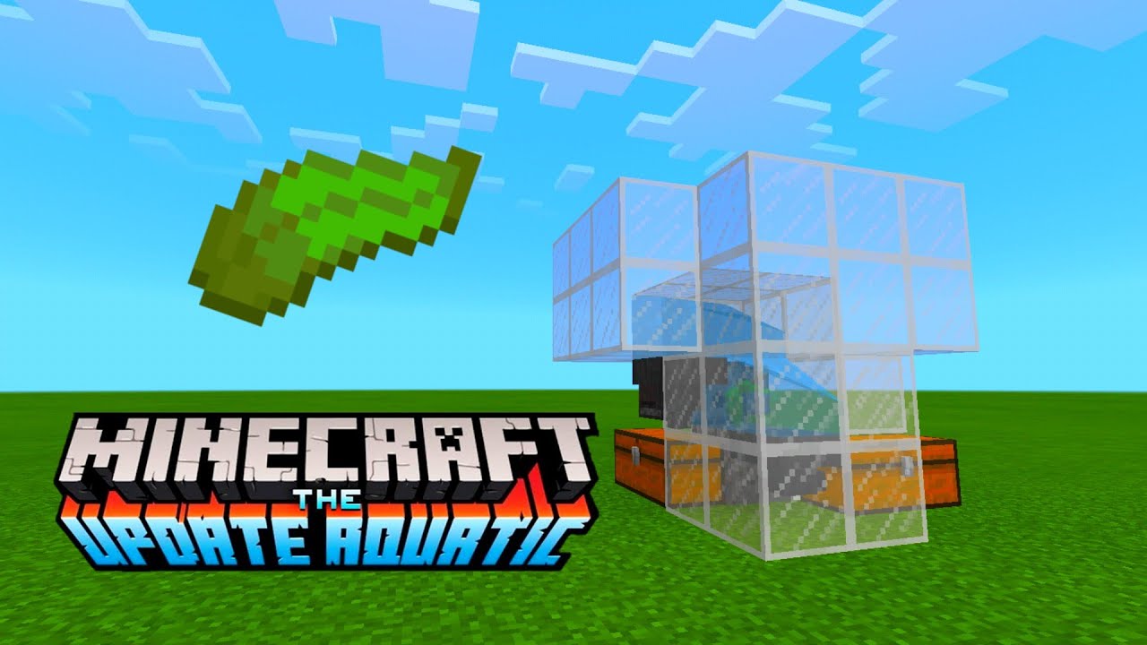 HOW TO MAKE AN AUTOMATIC KELP FARM IN MINECRAFT AQUATIC UPDATE ...