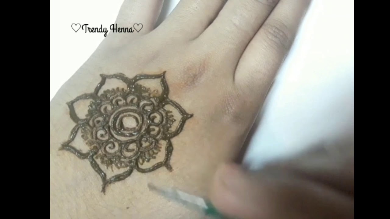 New Flower design | Trendy henna | Mehandi |Maruthani | simple |Easy ...