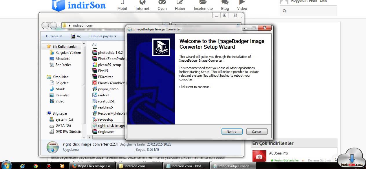 Right Click Image Converter kullanımı kurulumu - YouTube