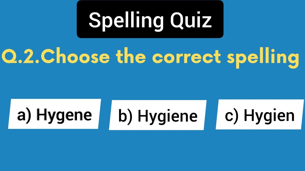 Spelling Quiz|Test your spelling ability |Can you score 10/10? - YouTube