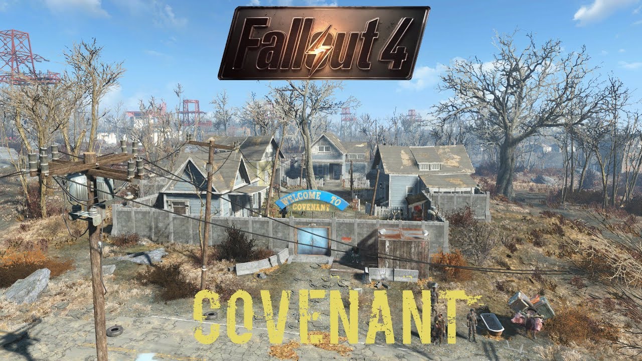 Fallout 4 - Covenant settlement tour - YouTube