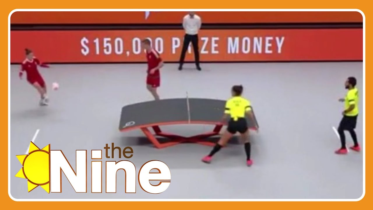 A look into the emerging game of Teqball | The Nine - YouTube