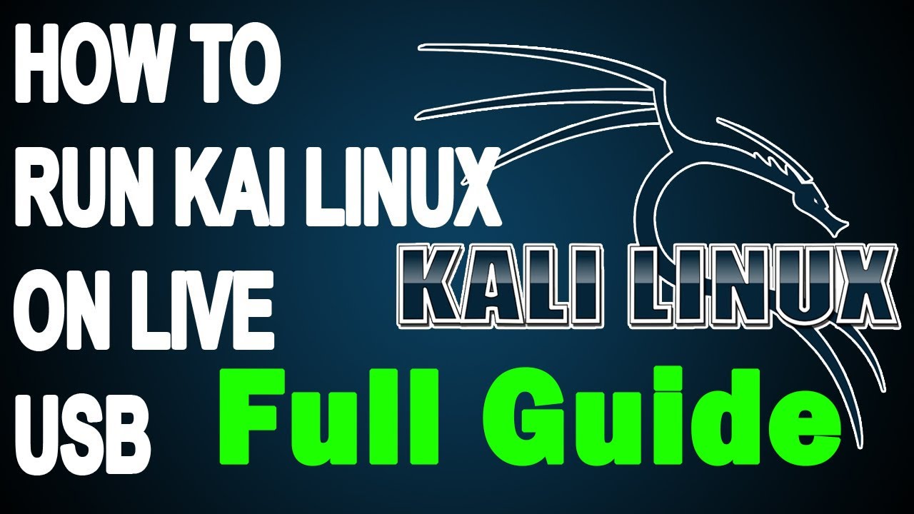 Run kali Linux without installing | Kali Linux Run from USB | Make Kali ...