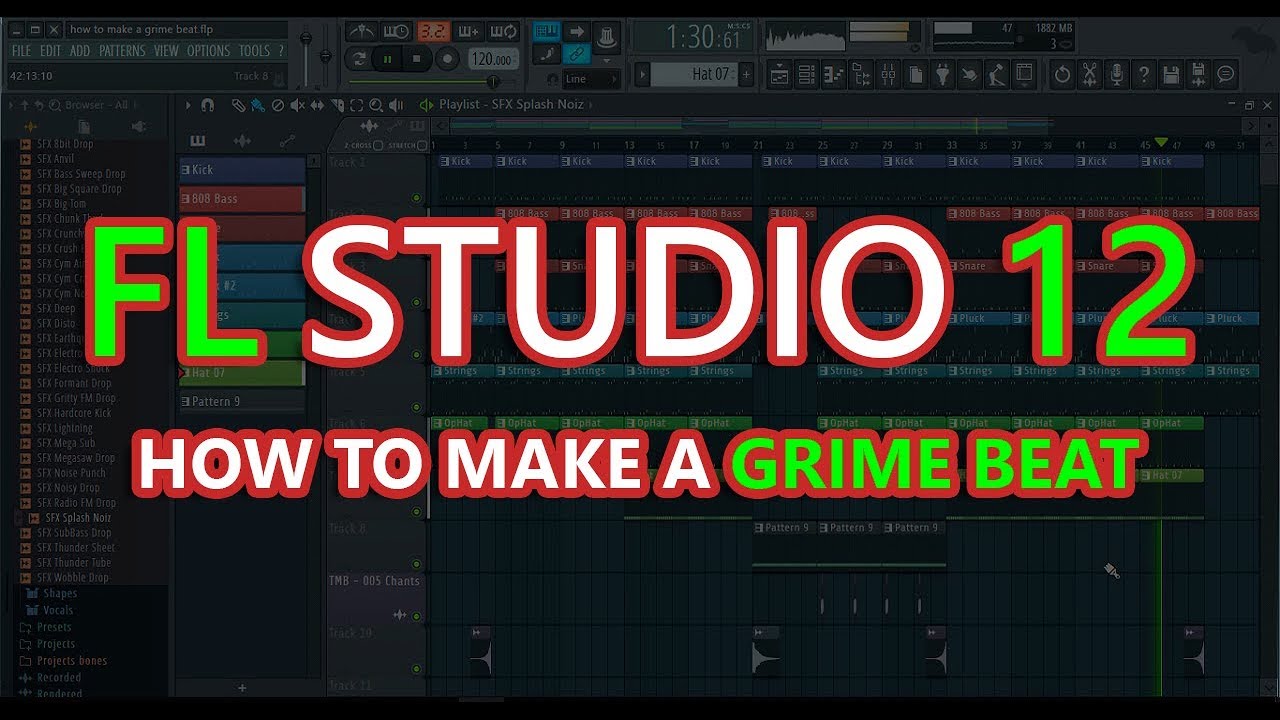 How to Make a Grime Beat | FL Studio 12 - YouTube