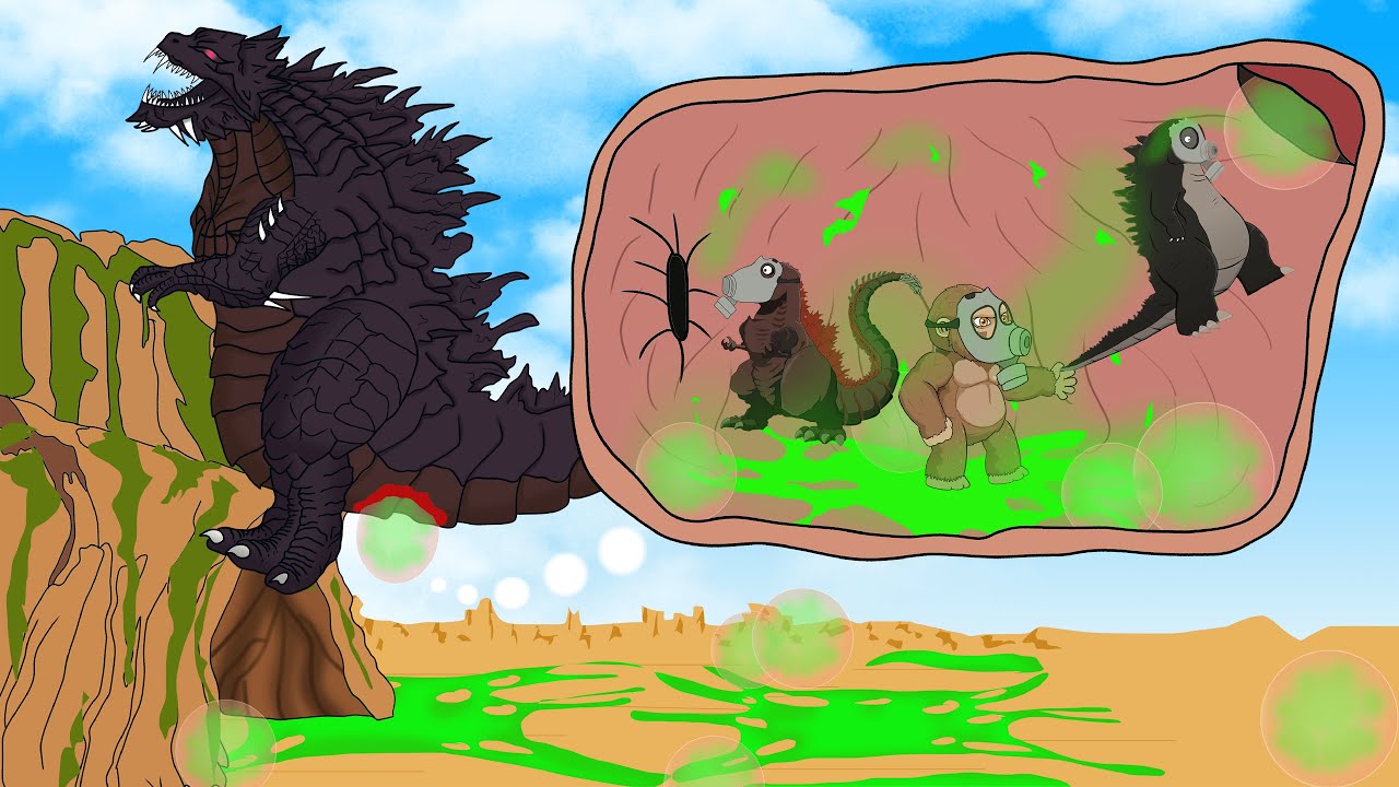 Rescue SHIN GODZILLA : The Battle Against Digestive System - FUNNY ...