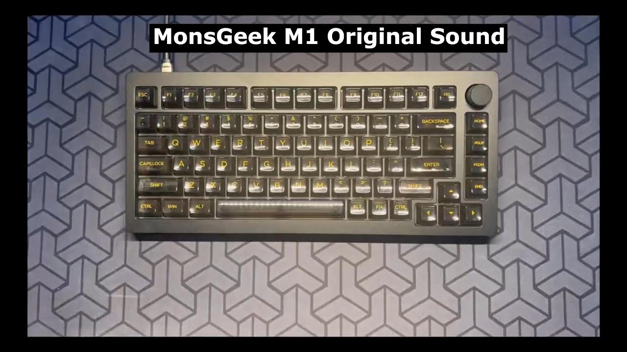 MonsGeek M1 Keyboard Original Sound and Upgraded Sound Comparison ...