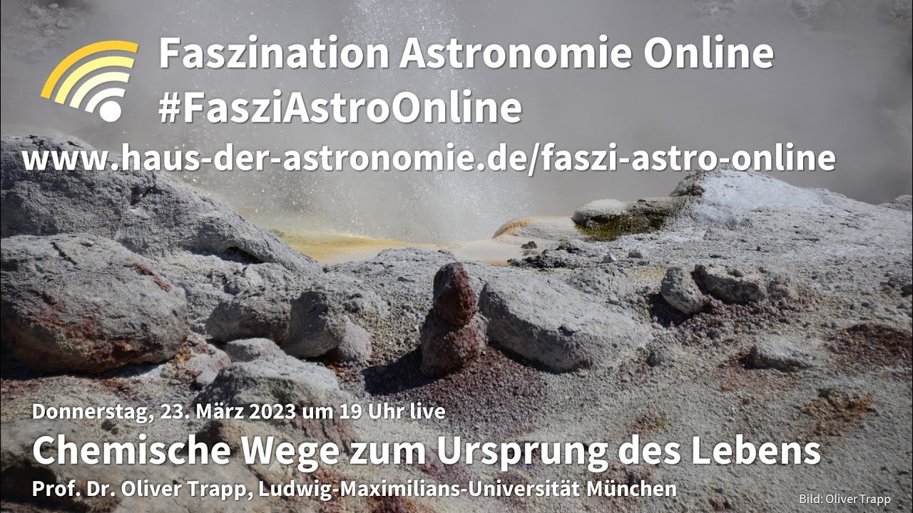 Chemische Wege zum Ursprung des Lebens - Oliver Trapp bei # ...