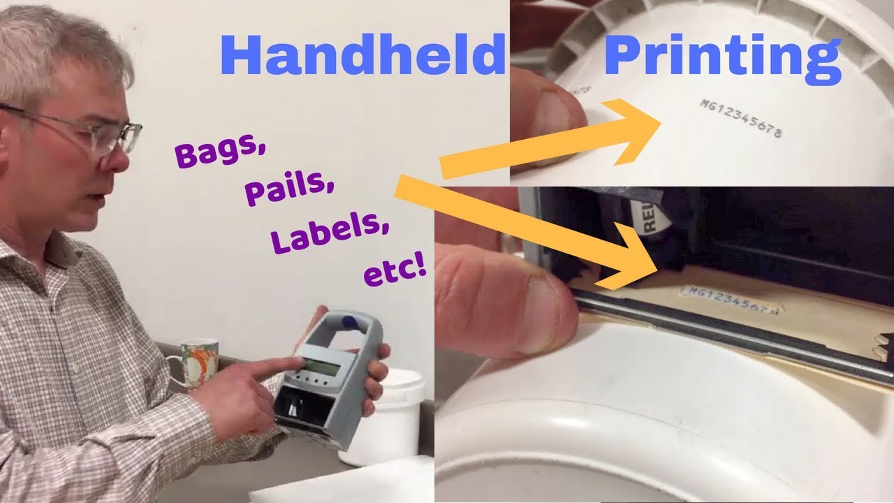 Inkjet Test Printing- BAGS, Pails, Labels, Handheld Inkjet REINER ...