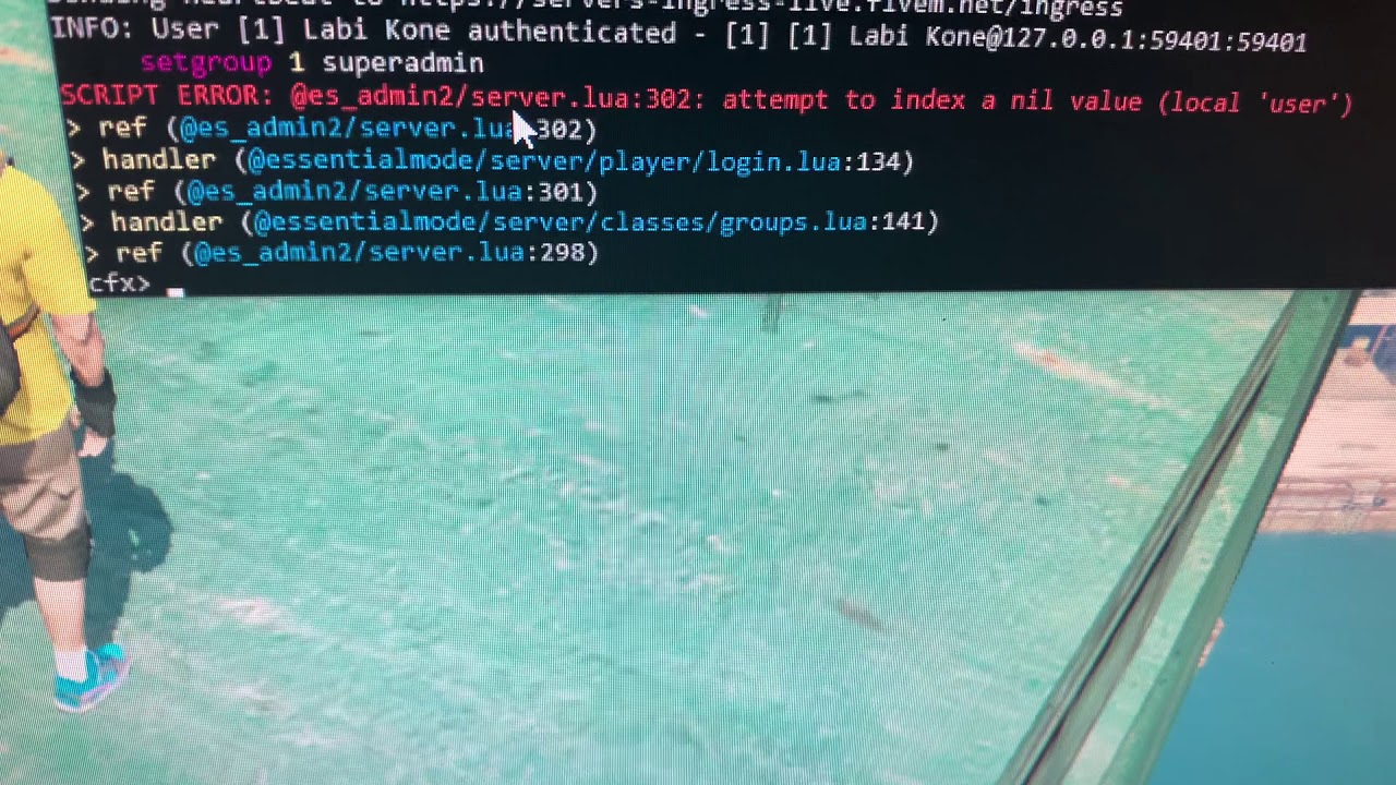 Bug fivem script error - YouTube