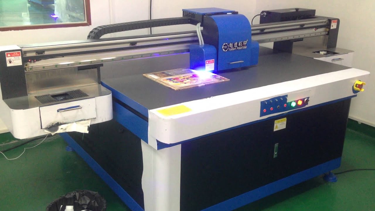 YD-1510 UV Printer printing on color leather PU leather uv printer ...