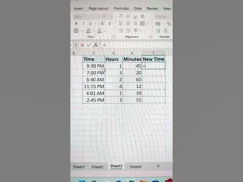 Add Hours And Minutes In Time In Excel 💯 | Excel Important Function 🔥 # ...