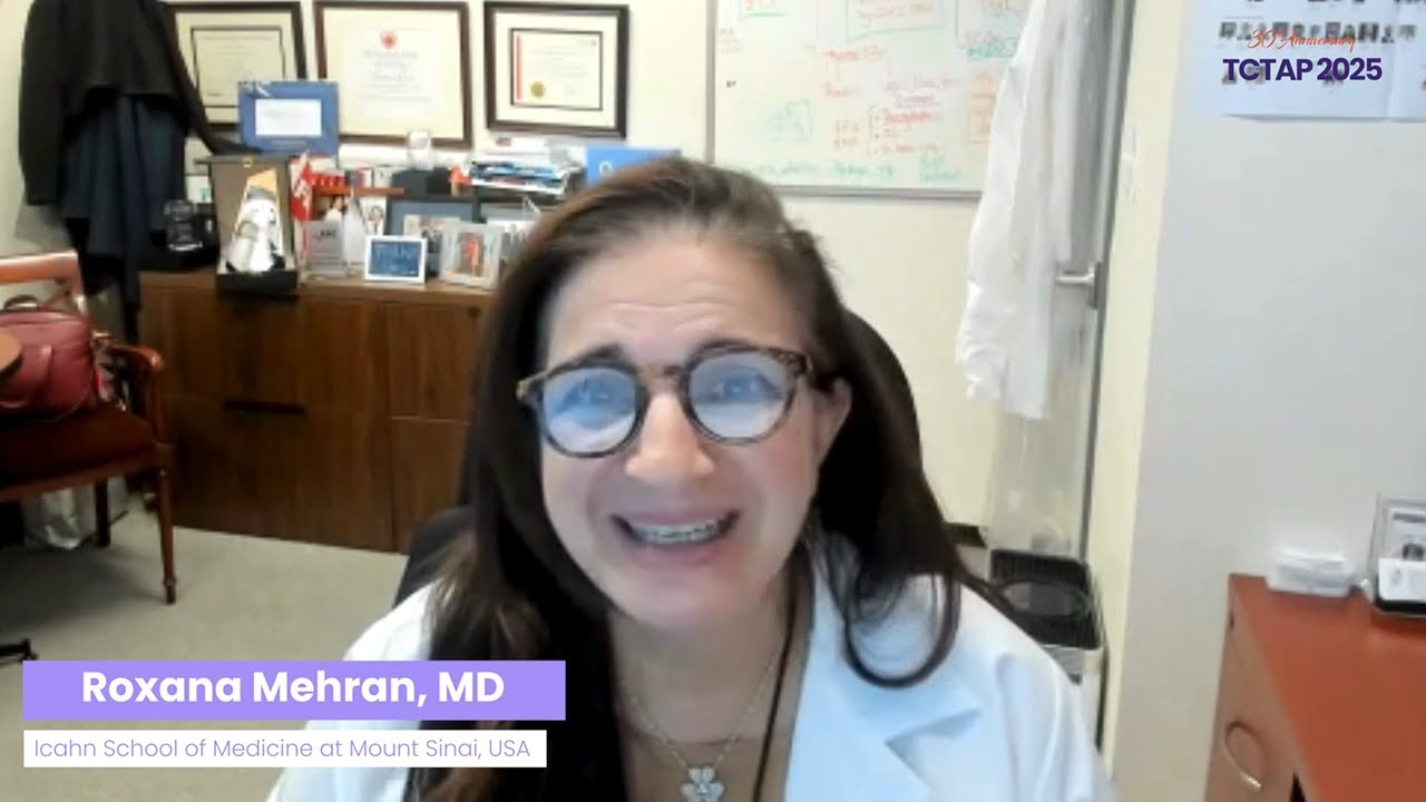 Congratulatory Message to the 30th TCTAP 2025 from Dr. Roxana Mehran ...