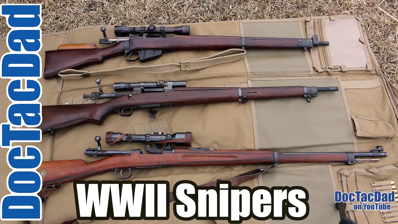 WWII Snipers Rifles - Lee-Enfield, Springfield 1903a3, Swedish Sniper ...