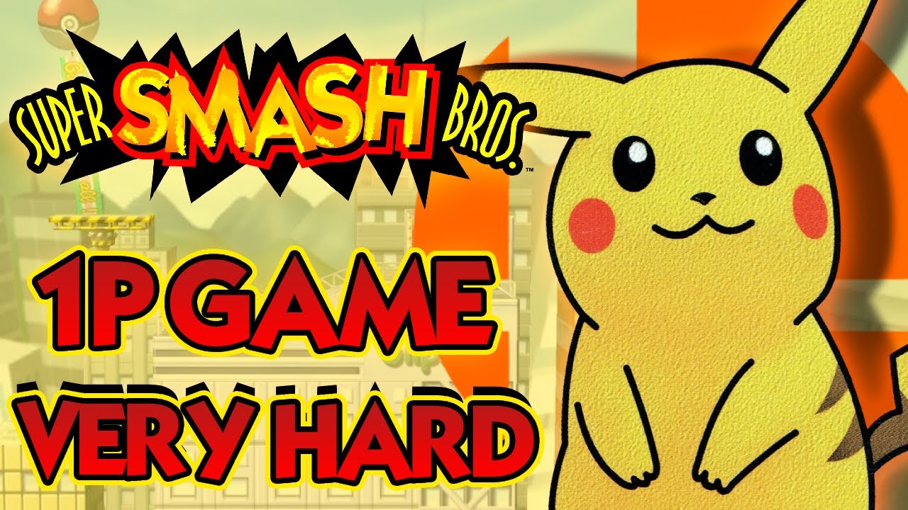 Super Smash Bros. | 1P Game: Pikachu (Very Hard) - YouTube
