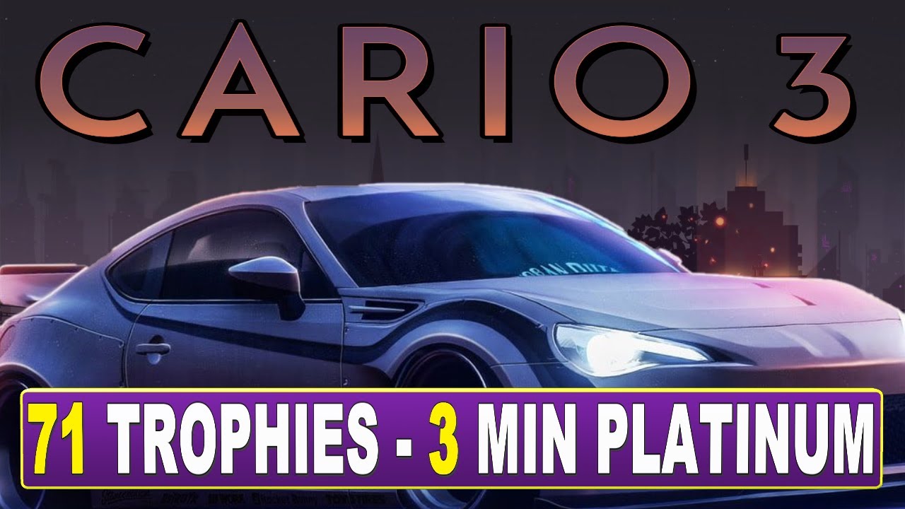 New Easy Platinum Game with 71 Trophies | Cario 3 Quick Trophy Guide - PS4, PS5 - YouTube