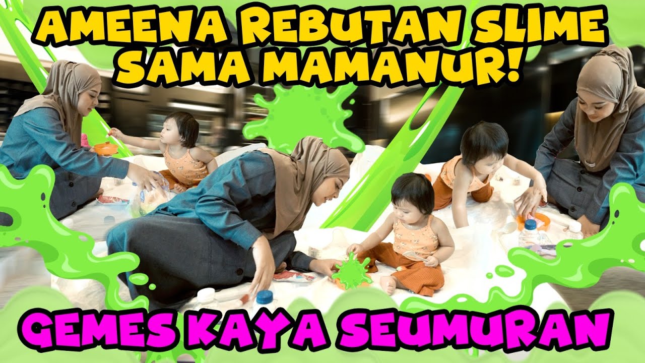 MAMANUR BERASA SEUMURAN AMEENA!! REBUTAN MAINAN LUCU BANGET!! - YouTube