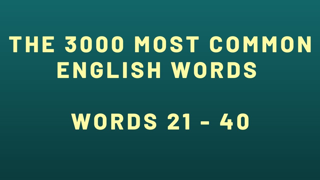 The 3000 Most Common Words In English With Sentences Part 002 YouTube the-3000-most-common-words-in-english-with-sentences-part-002-youtube