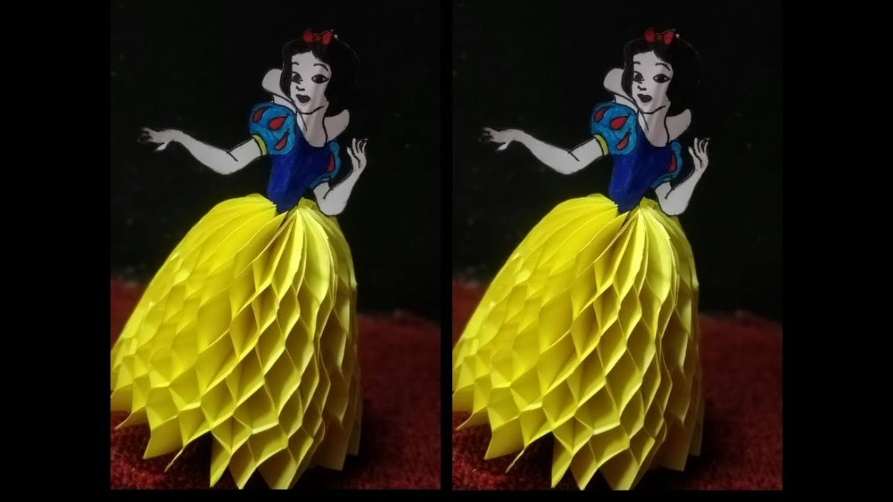 DIY Snow White with Paper/Paper Craft/Easy Paper Craft for beginners ...