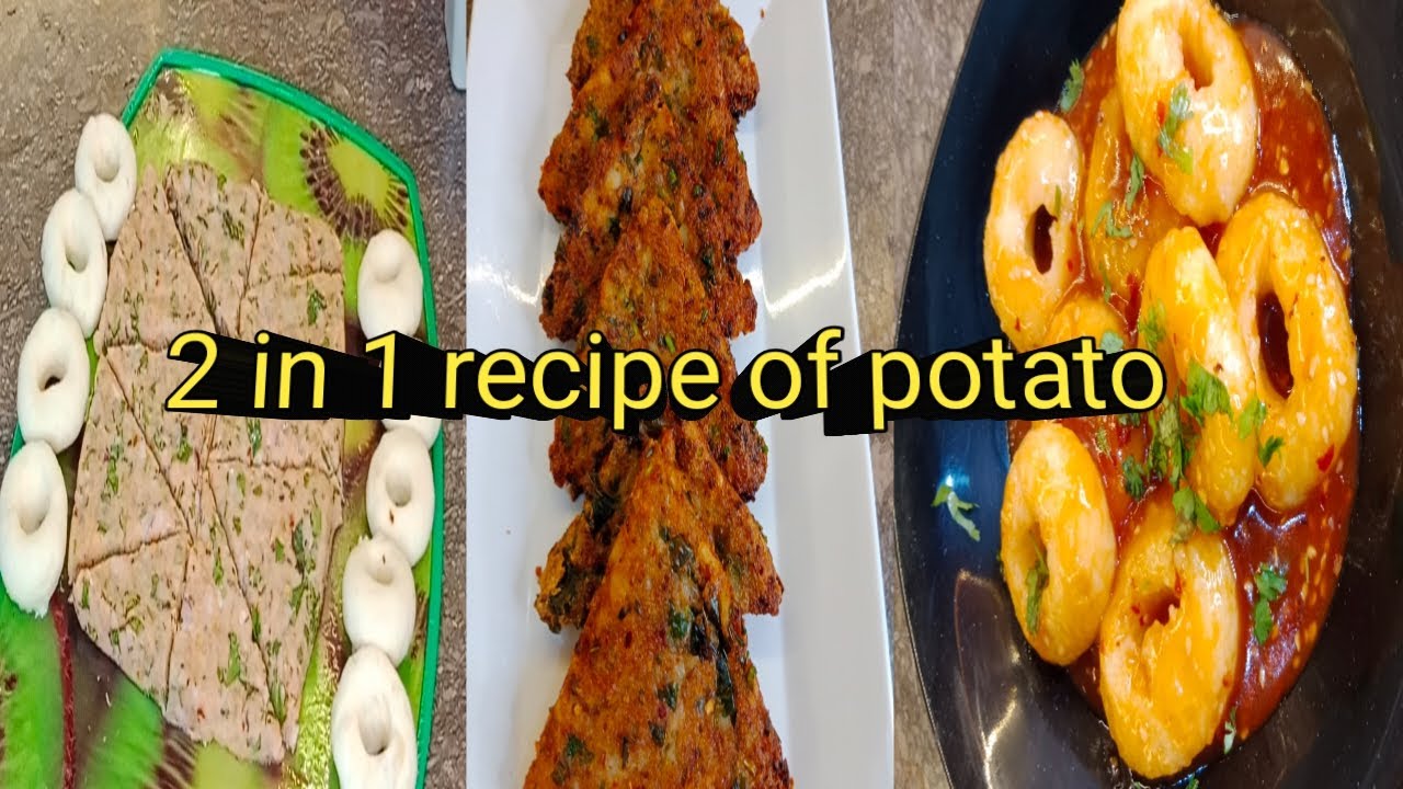 potatorecipes || 2 in 1 recipe of potato || potato rings || potato ...