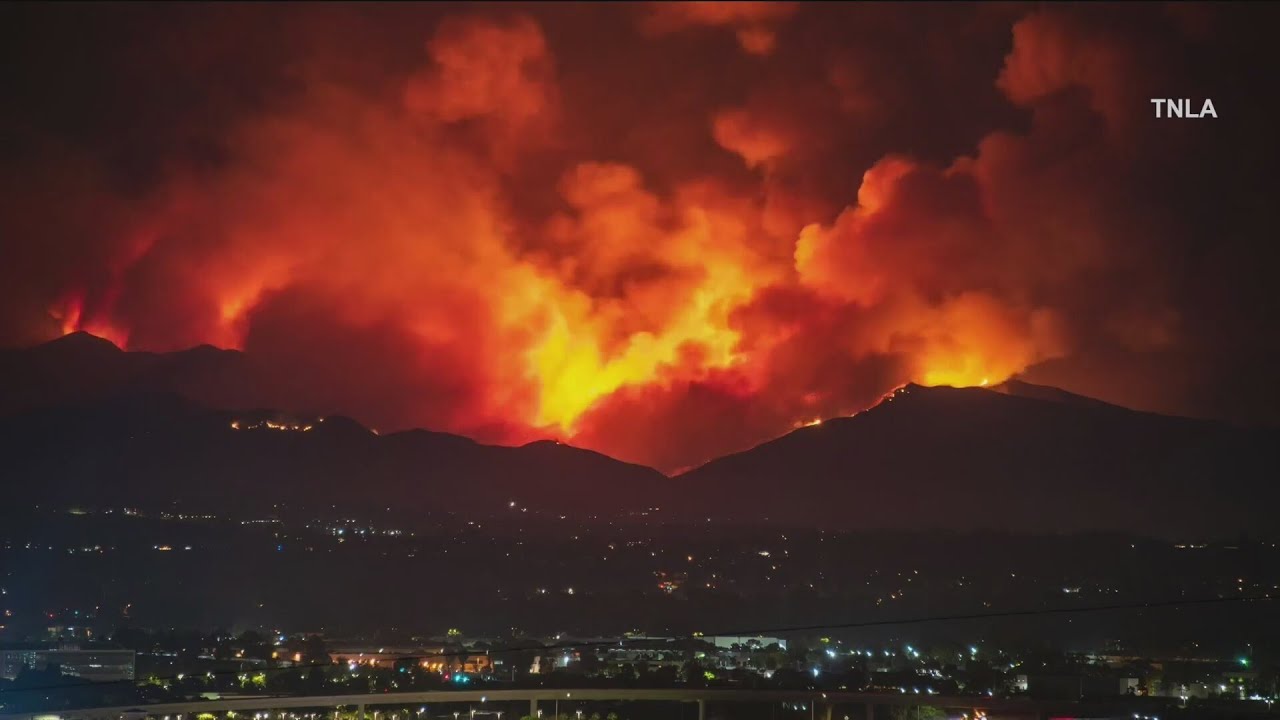 Airport Fire in Orange, Riverside counties grows to over 23,000 acres ...