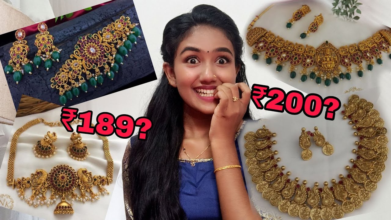 Traditional *NECK PIECE* haul | Part 2 | Cheapest version | Archana MR ...